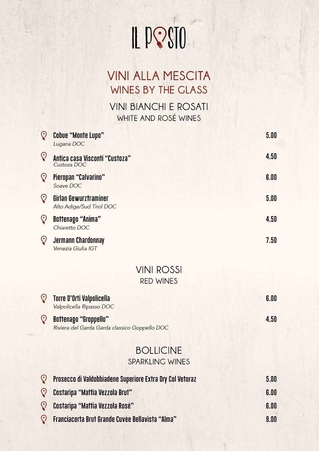 Menù – Il Posto